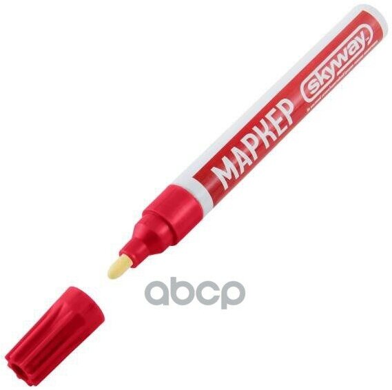 Маркер "SKYWAY" (универсальный, наконечник из фетра, красный) Skyway арт. S03501006