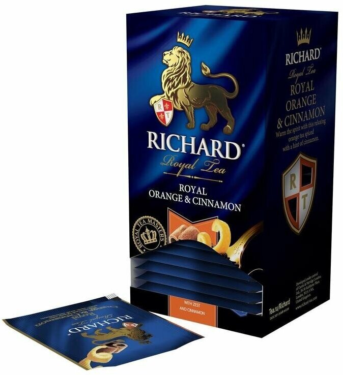 Чай Richard Royal Orange&Cinnamon черный 25 сашет 14143, 1058719