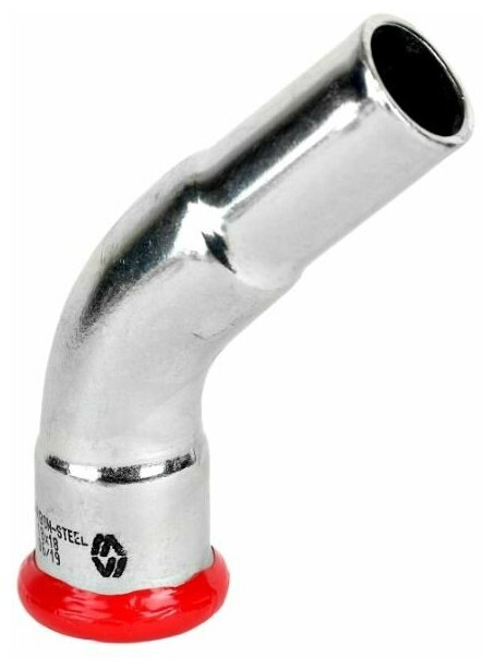 Колено оцинкованная сталь ВР 45град. 54 PN16 MVI