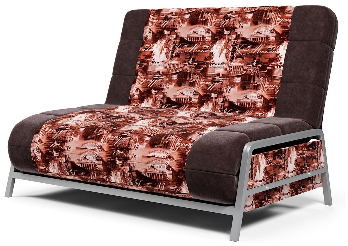 Диван-тахта-шезлонг Acrobattico 140 City Prints Moscow2-24 (145х85х95, СМ 140х200)