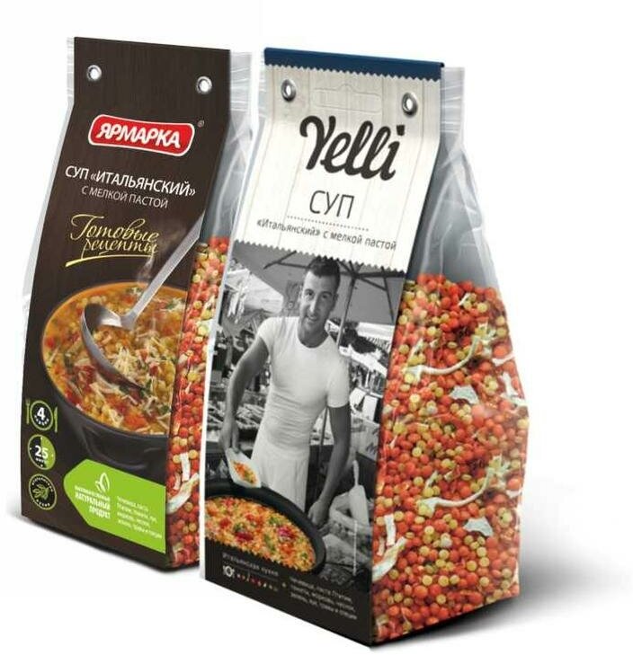 Суп с мелкой пастой "Итальянский" Yelli 250 г