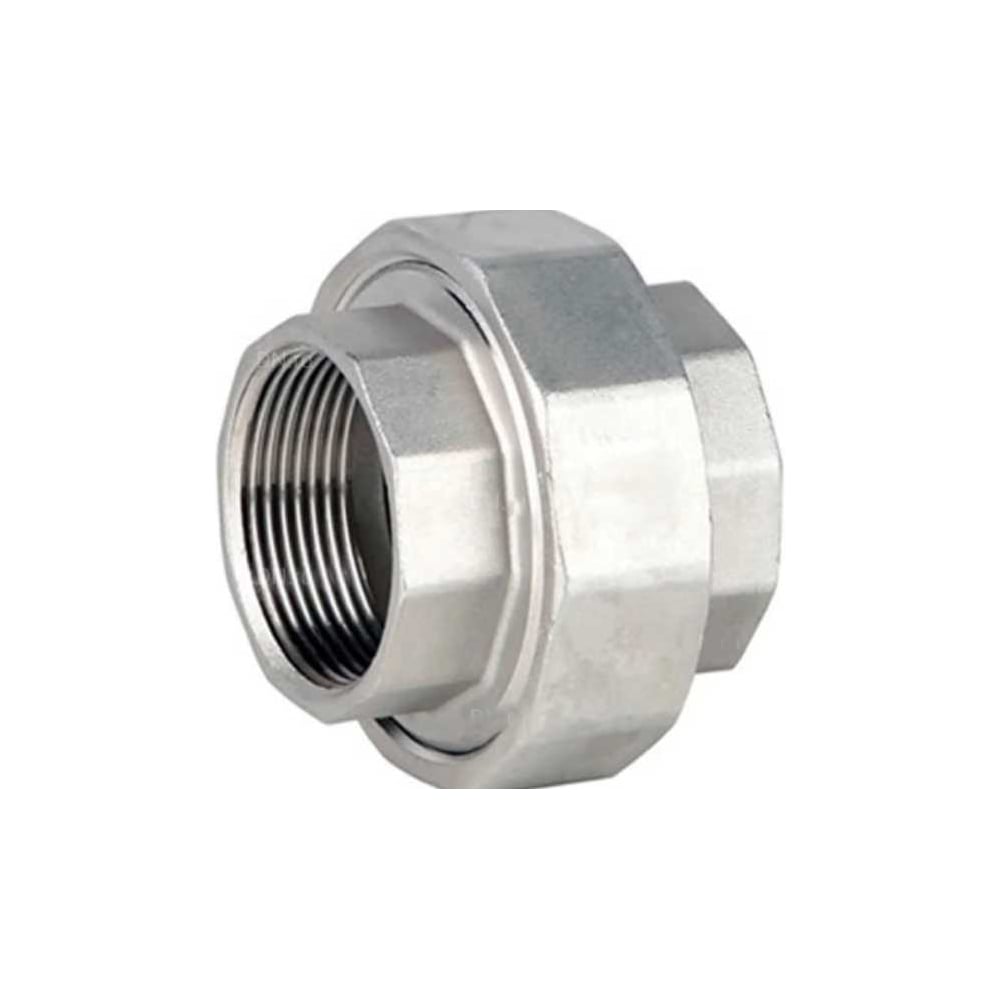 Соединение разъемное (американка) DN.ru ВР-ВР-304-PTFE 1/4 Ду8 Ру20 с упл. под гайкой, внутренняя/ВР, резьба BSPP D270-20279