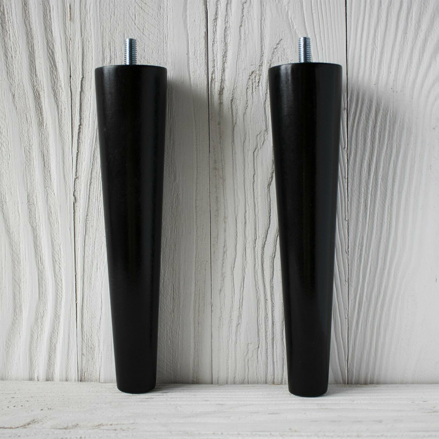 Деревянная ножка из берёзы для мебели (дивана, кресла, кровати, комода, тумбы, шкафа) высотой 200 мм без крепления