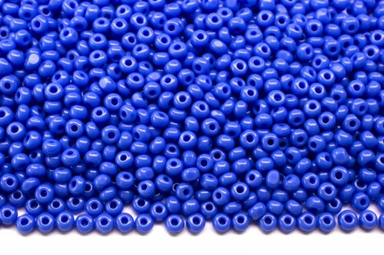 Бисер чешский PRECIOSA Граненый Шарлотта 11/0 33040 синий непрозрачный, 10 грамм