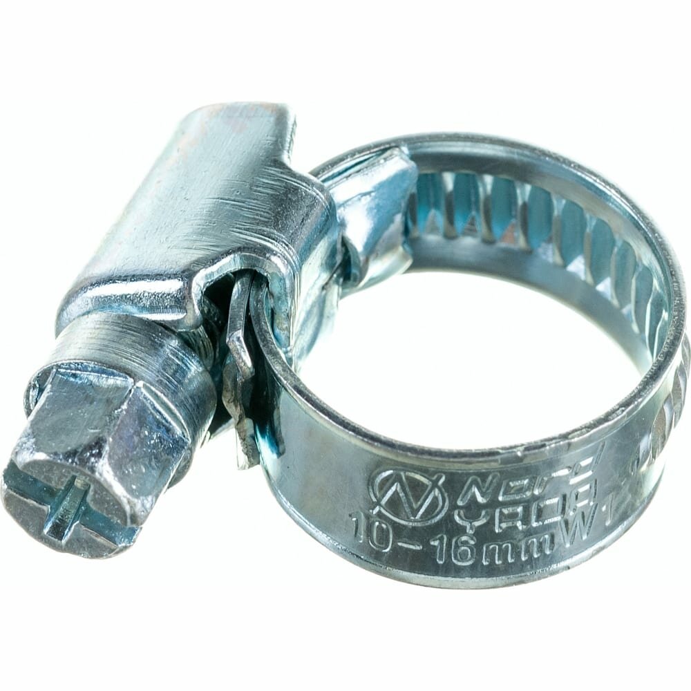 Червячный хомут Nord-Yada 10-16 мм, оцинк. сталь 904413
