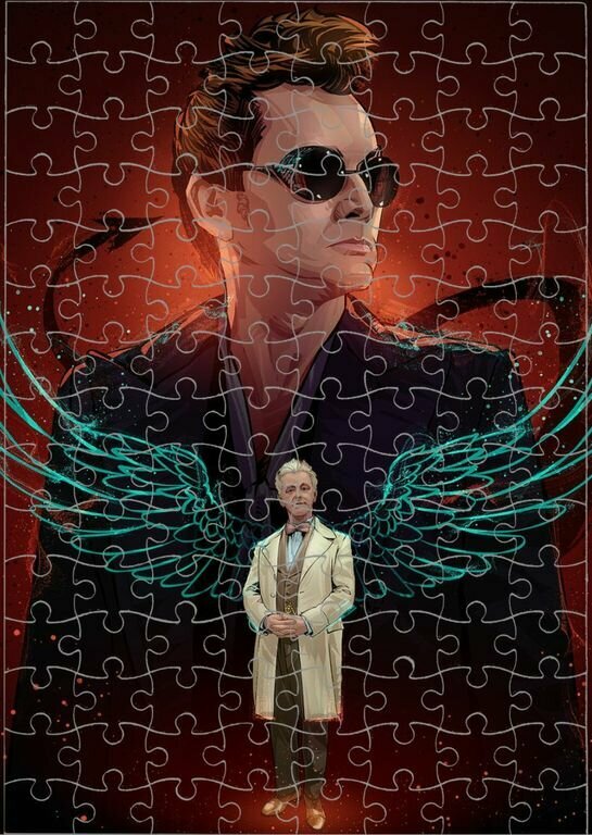 Пазл Благие знамения, Good Omens №10, А4