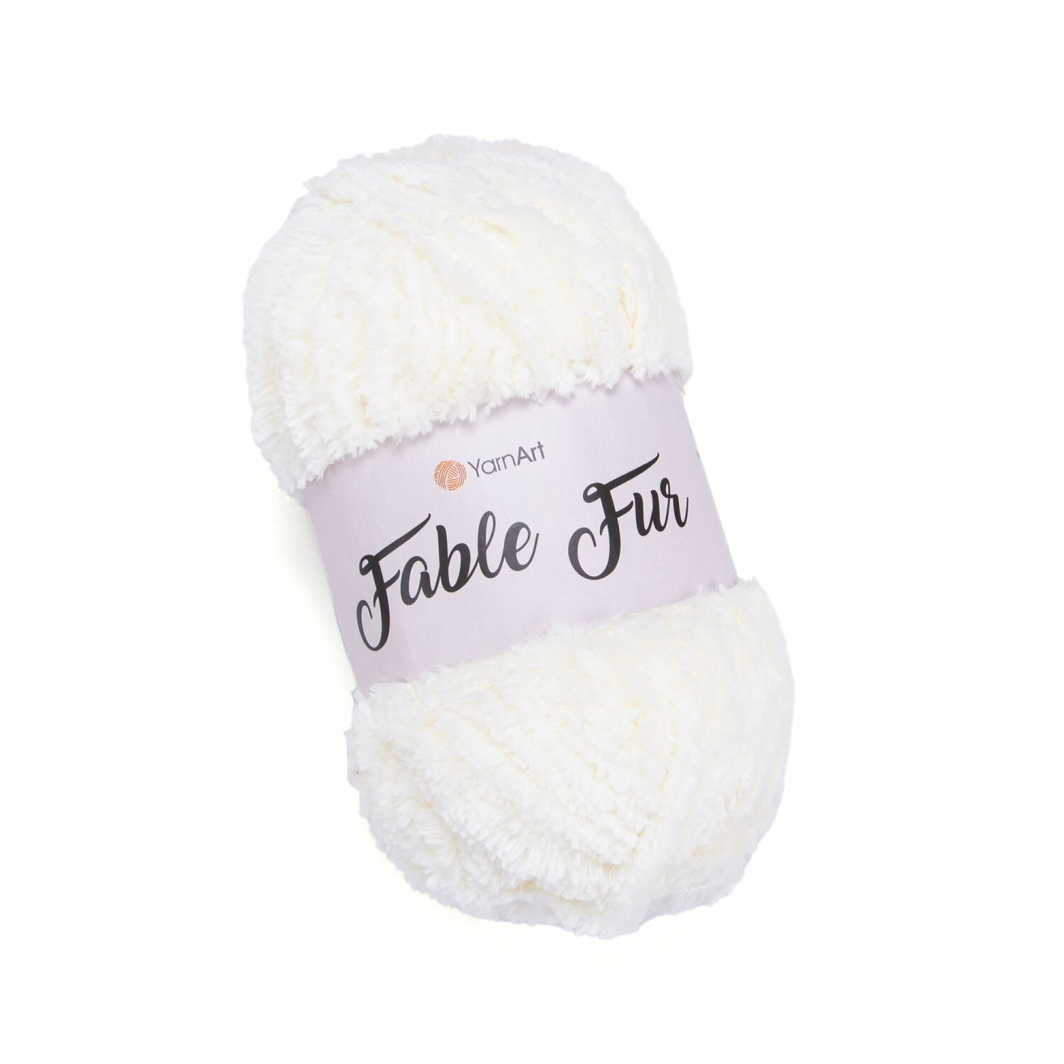 Пряжа Fable Fur, YarnArt, крем - 966, 100% микрополиэстер, 5 мотков, 100 г, 100 м.