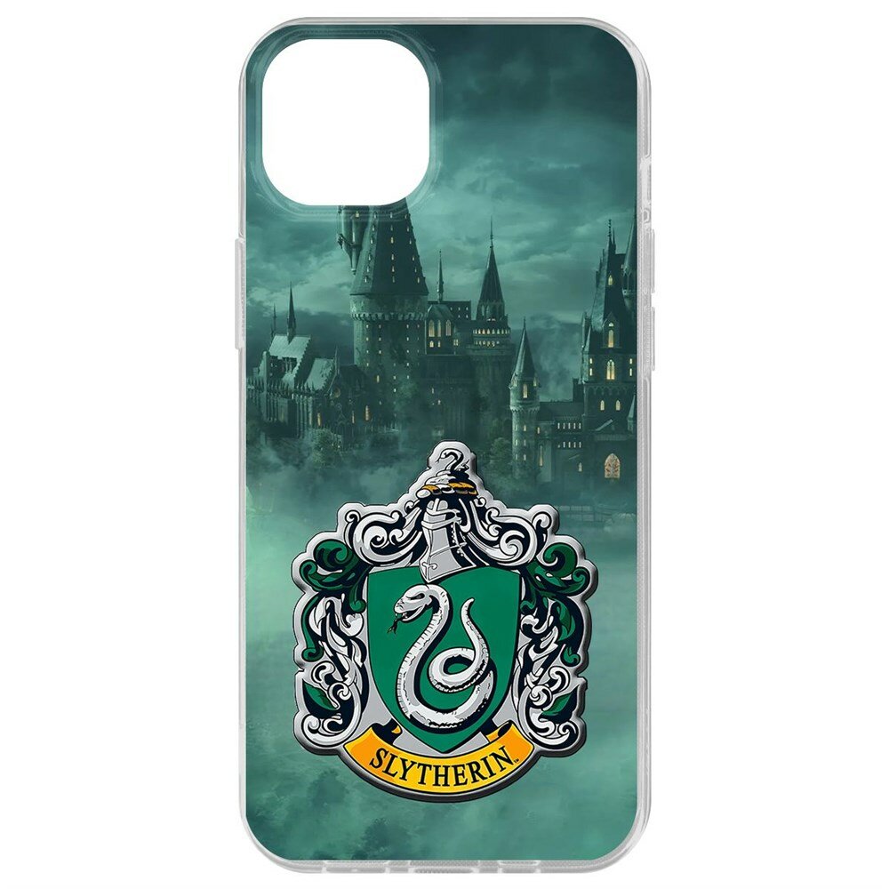 Чехол-накладка Krutoff Clear Case Гарри Поттер. Слизерин для iPhone 15 Plus