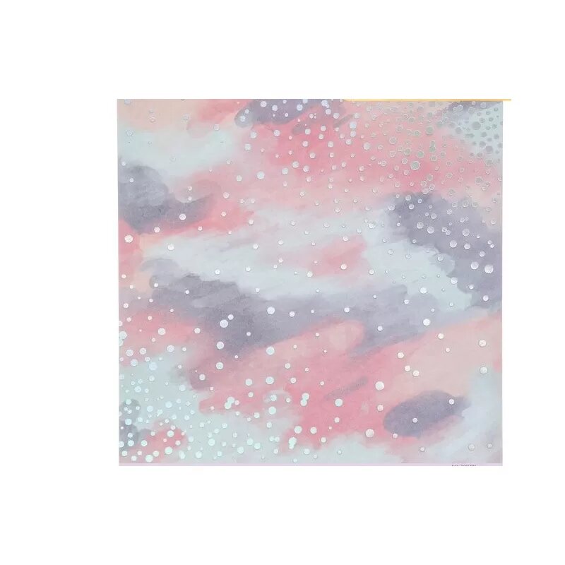 Бумага для скрапбукинга с фольгированием «Акварель», 15.5 × 17 см, 250 г/м