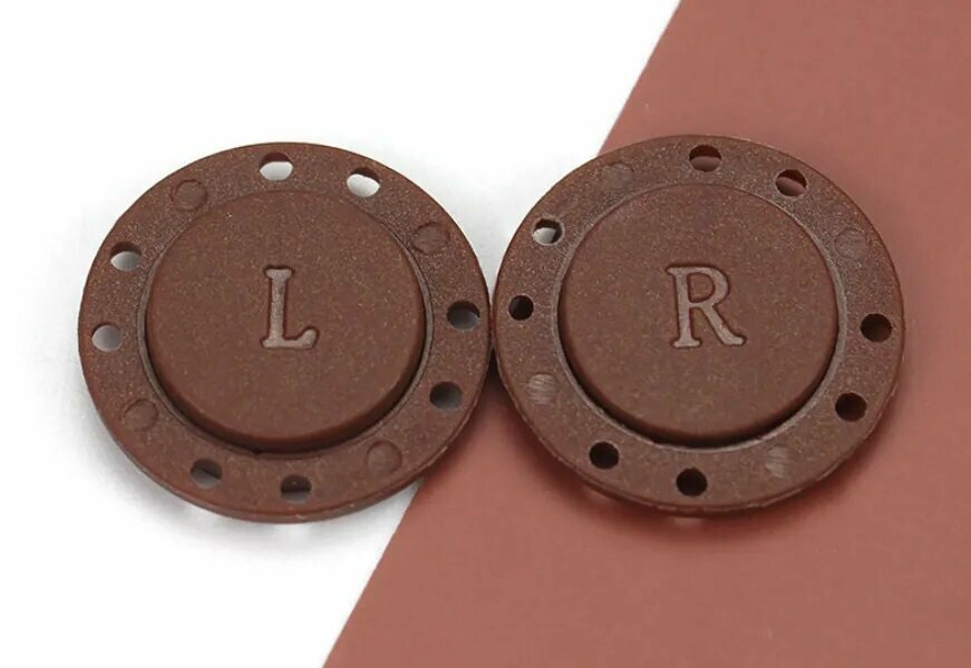 Пуговицы магнитные пришивные на пальто для верхней одежды