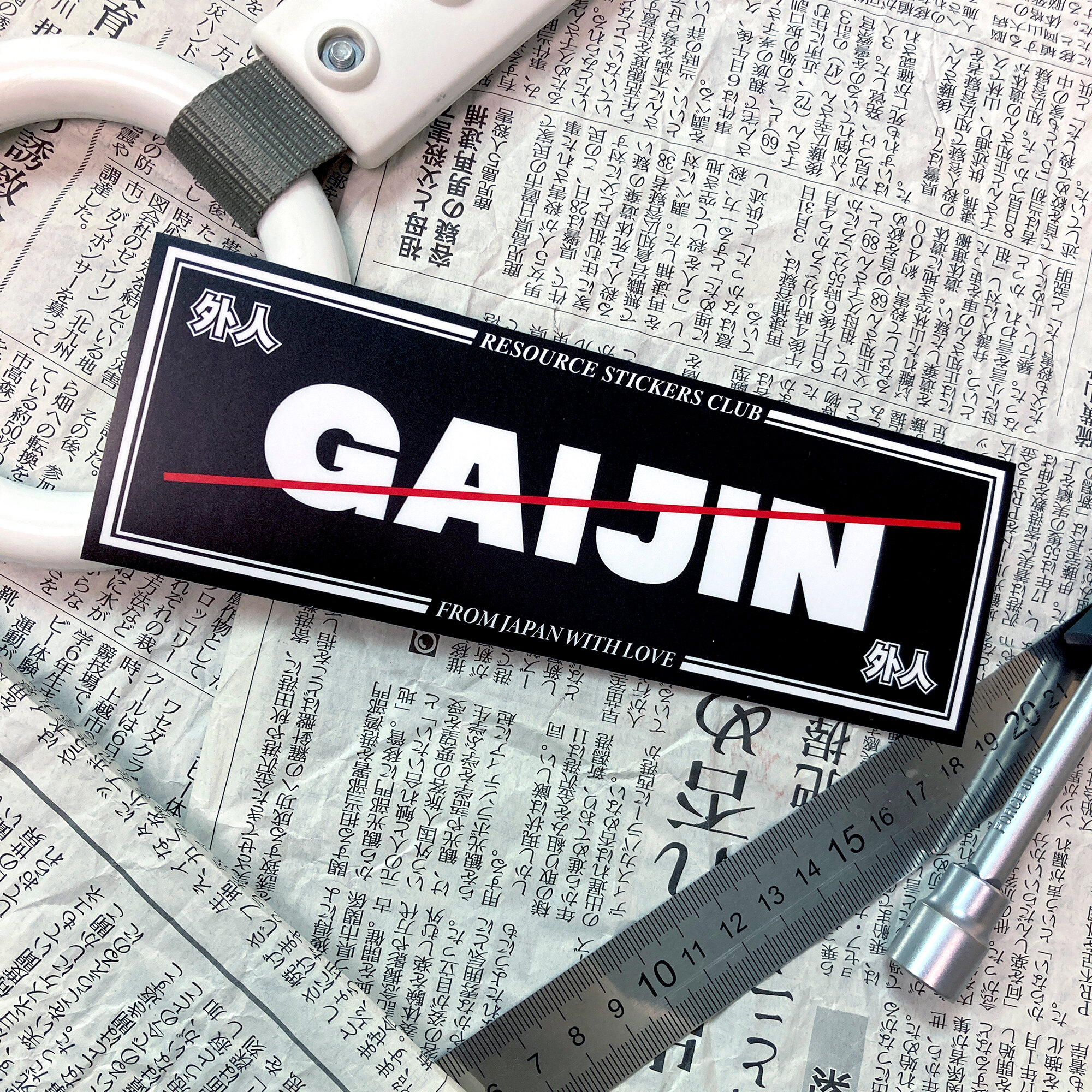 Наклейка на авто, JDM slap sticker, GAIJIN