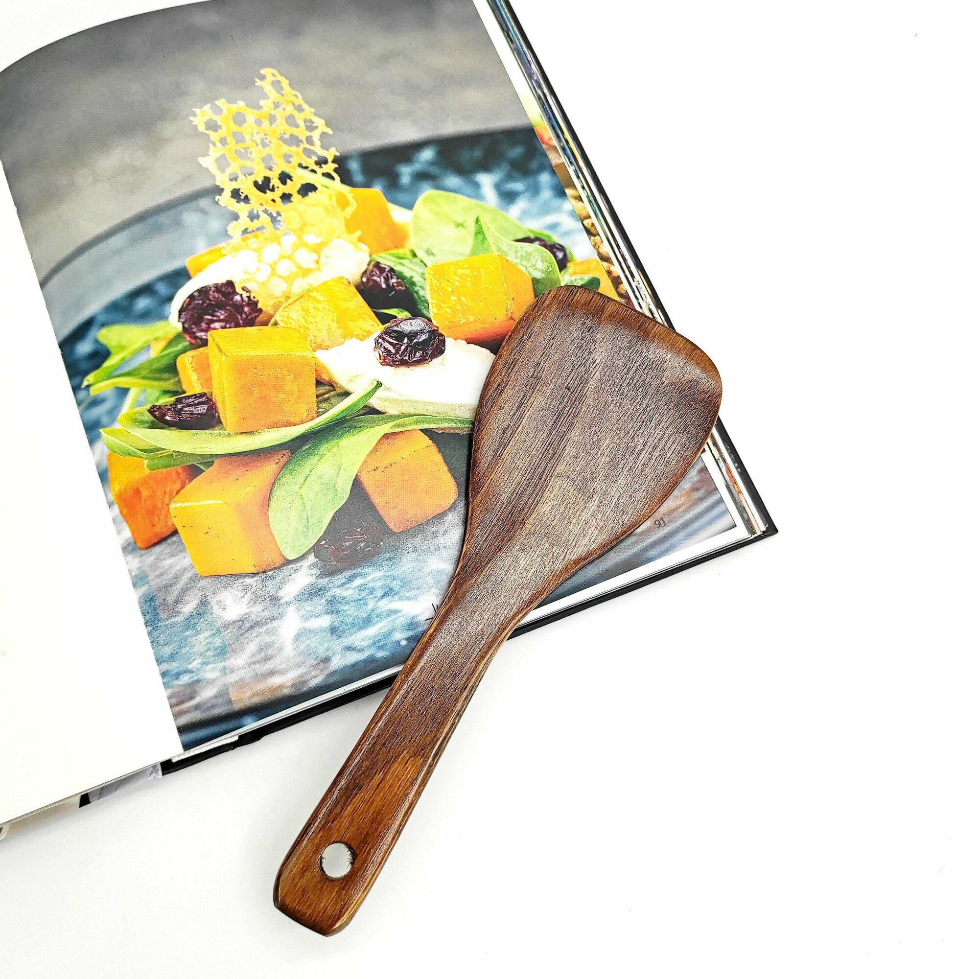 Деревянная лопатка из натурального дерева 22см