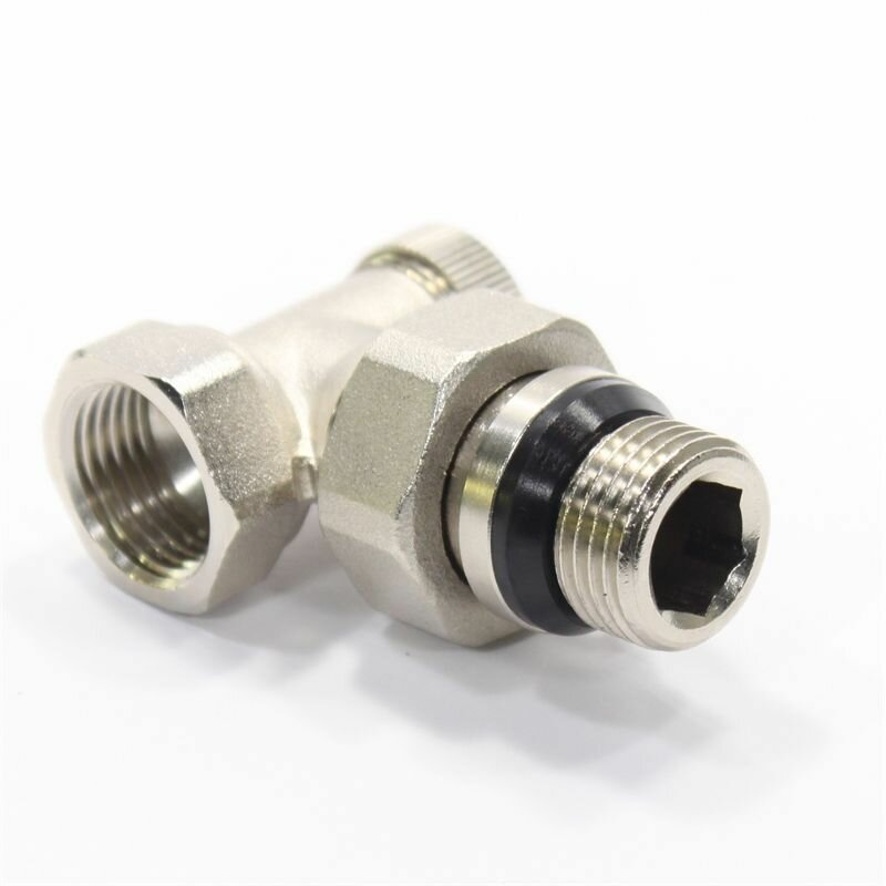 Клапан запорный 1/2", PN10, WAAG, угловой