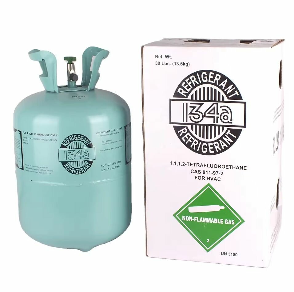 Фреон R134A, хладагент для автокондиционеров (баллон 13,6 кг)