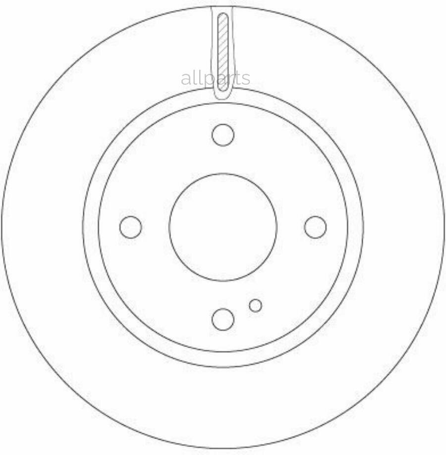 ZF RUSSIA DF6399 ZFR Диск тормозной передний для FORD FIESTA 2008-> /VENT D=258MM ZF RUSSIA DF6399 ZFR
