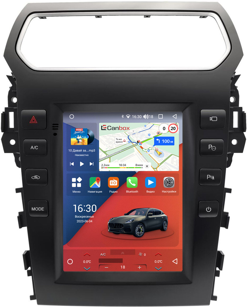 Штатная магнитола Ford Explorer 5 2010-2019 Canbox PRO-Line (Tesla) 9.7" 6/128 7882-1312-200 Android 13 (4G-SIM, DSP, QLed)