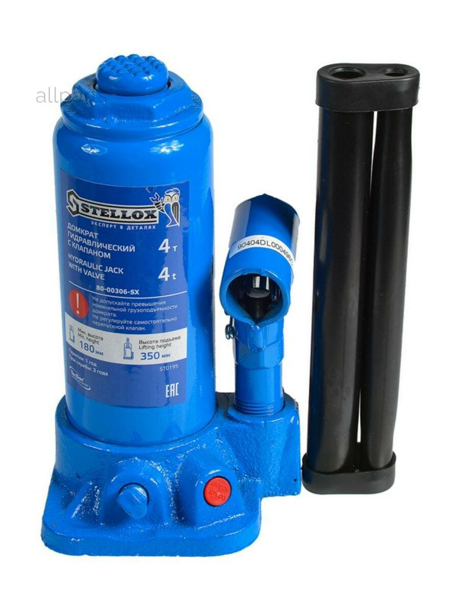 STELLOX 8000306SX домкрат гидравлический! бутылочный 4т, 180-350мм\ UNIVERSAL