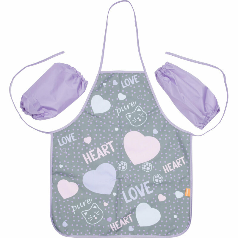 Фартук для труда Комус Класс Heart, нарукавники,535x445 мм, ФН 41-20, 1716518