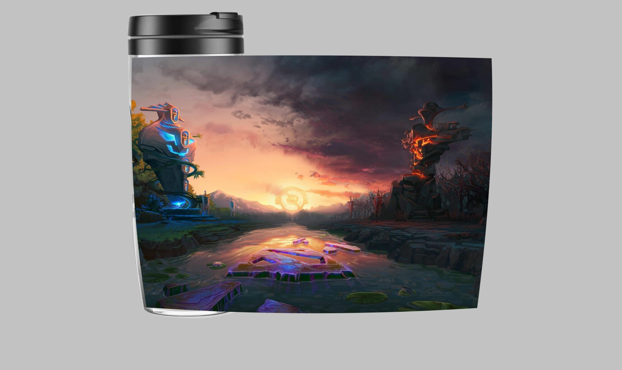 Термостакан с принтом "Дота 2"