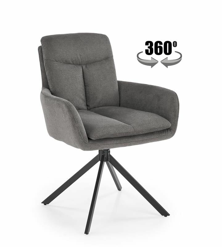 Стул HALMAR K536 серый/черный