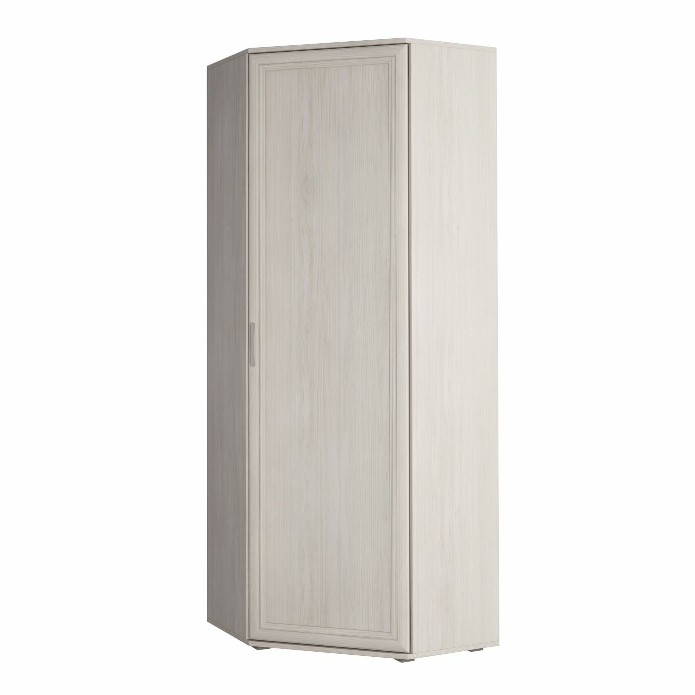 Шкаф угловой однодверный Джаз от Астрид-Мебель, 74х74х202 см. Цвет Анкор белый