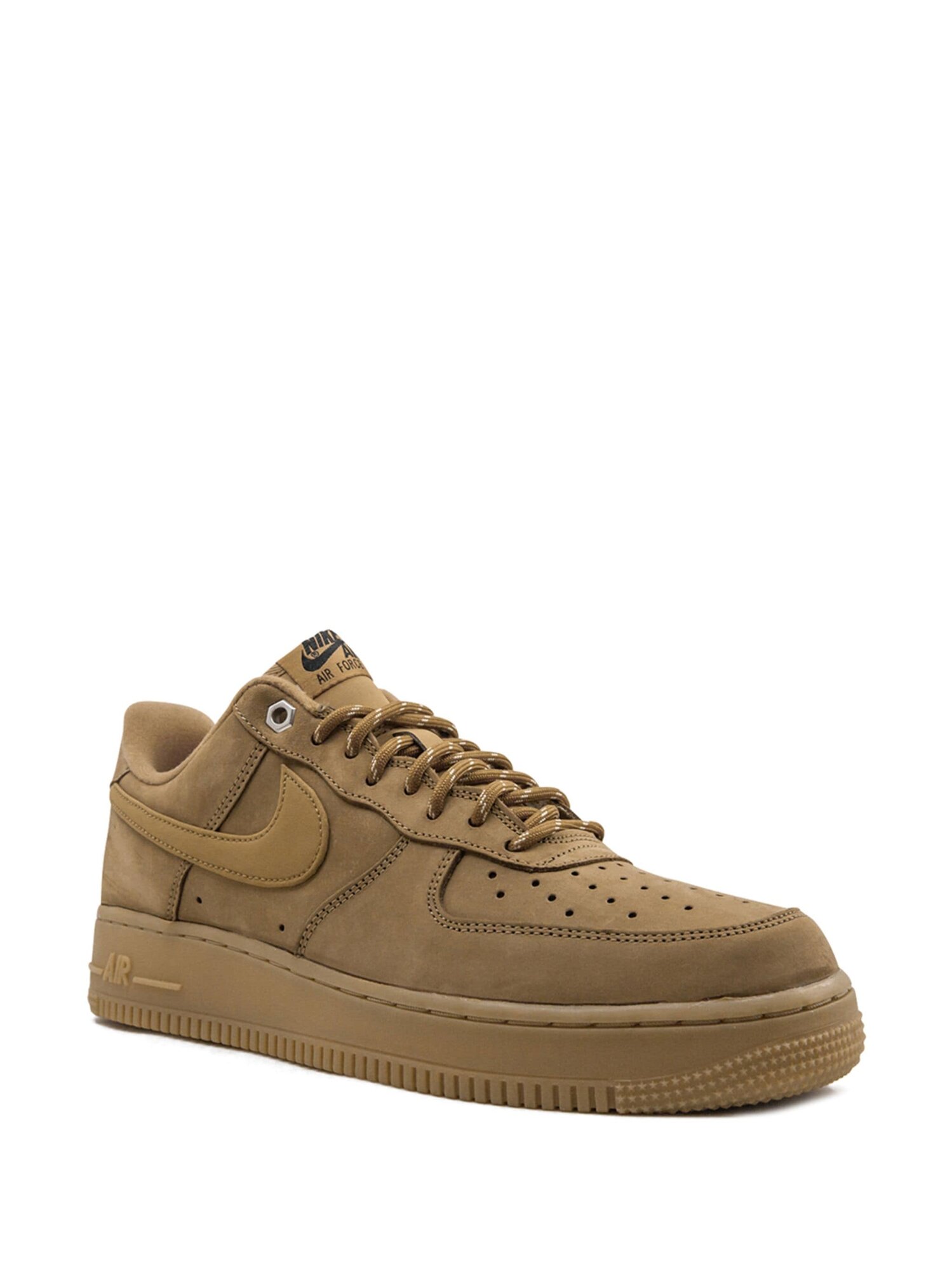Кроссовки NIKE Air Force 1 '07 WB, размер 8 US, коричневый/серый/оранжевый — фото 1