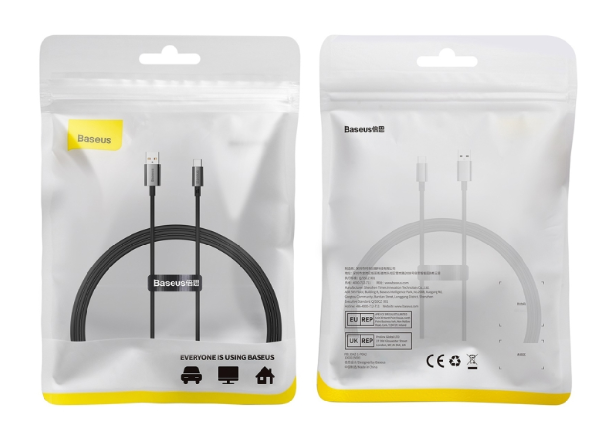 Кабель Baseus Yousheng Series Fast Charging Data Cable USB - Type-C 1m черный P10320102114-00