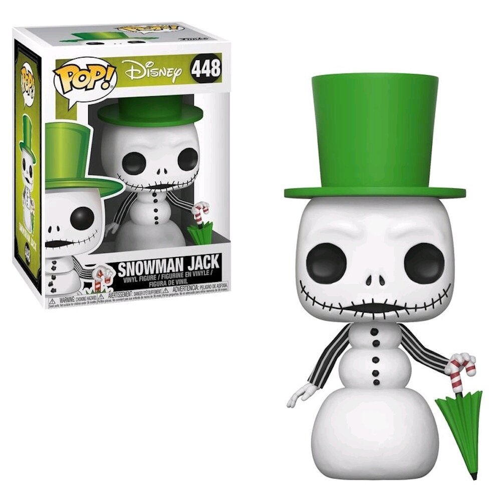 Фигурка Funko POP Snowman Jack Tim Burton из мультика Nightmare Before Christmas / Джек Снеговик Тим Бертон из Кошмар перед Рождеством, Фанко ПОП