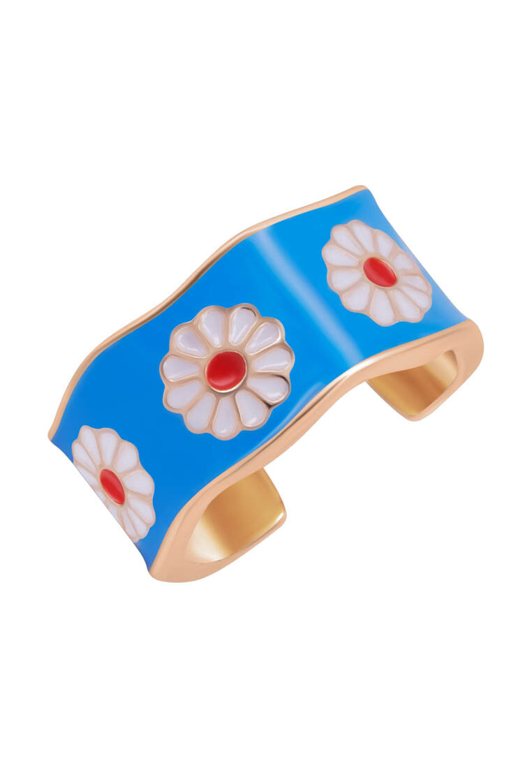 Кольцо помолвочное, эмаль