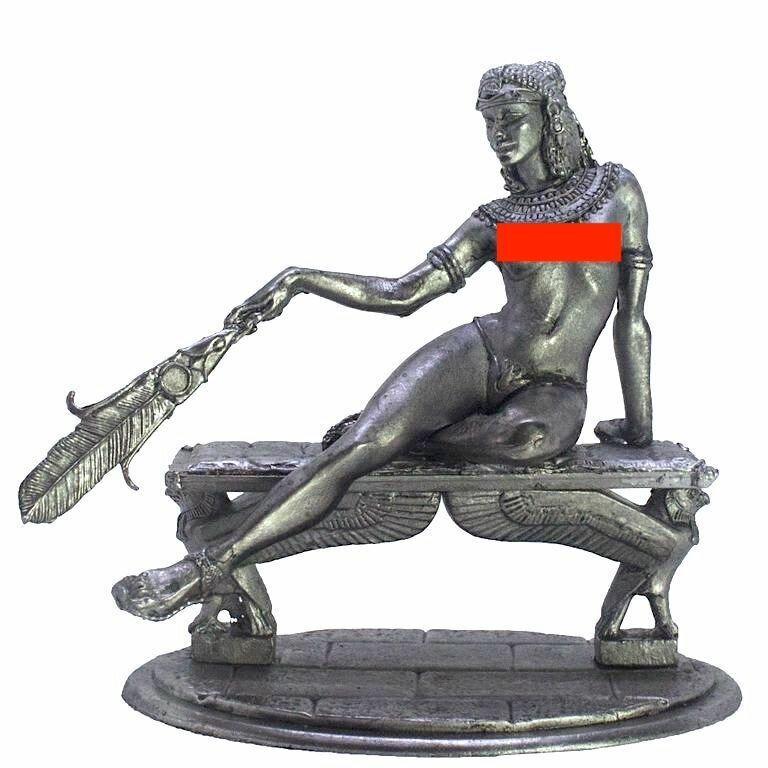 Оловянная фигурка Клеопатра 75 мм масштаб Коллекционная статуэтка Антика