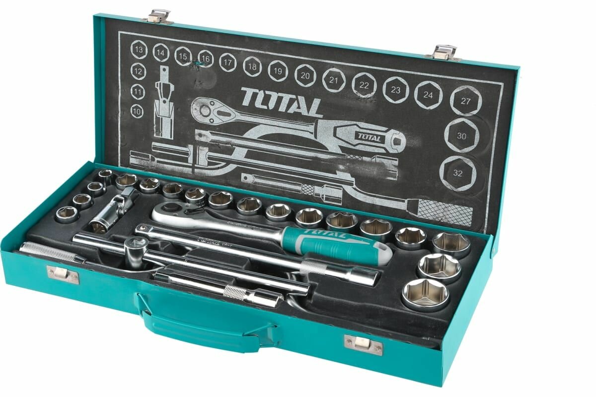 Набор инструмента TOTAL 1/2 24 предмета THT141253