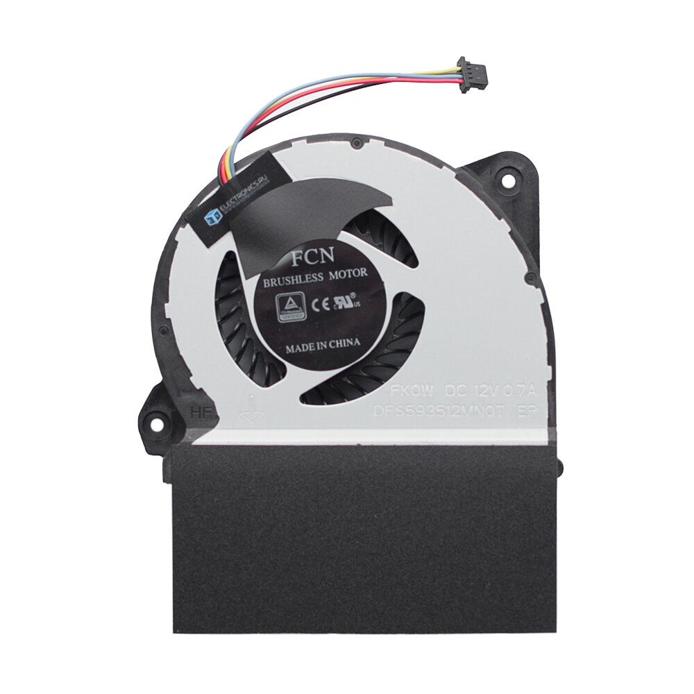 Кулер | вентилятор для ноутбука Asus ROG Strix GL702ZC | DFS2013124P0T-FK0W | 13NB0FV0M09111 | 13N1-2VM0611 0A - левый