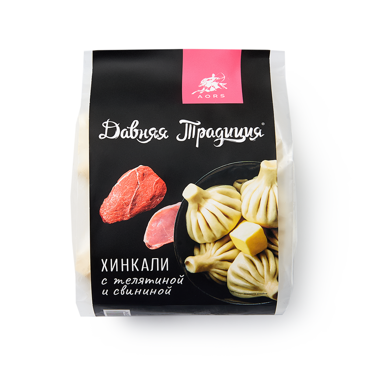 Хинкали Давняя Традиция, с мясом телятины и свинины, 800 грамм