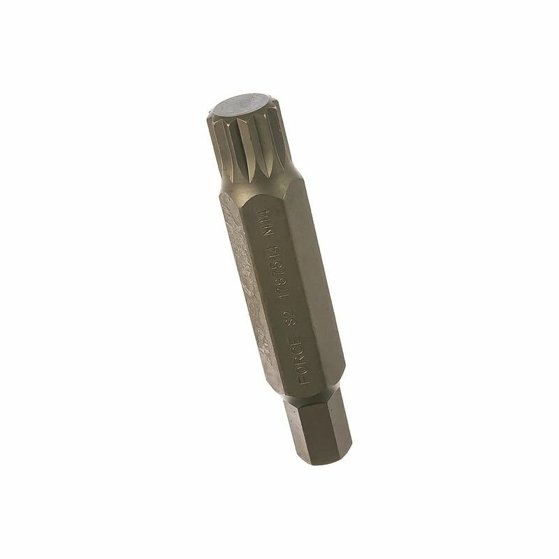 Бита 10 мм Spline M14 длина 75 мм, Force 1787514