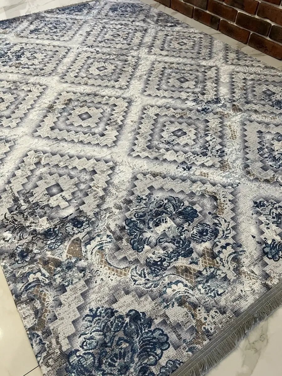 Безворсовый ковёр Natali's Carpets, антискользящий, 160x230 см, Турция