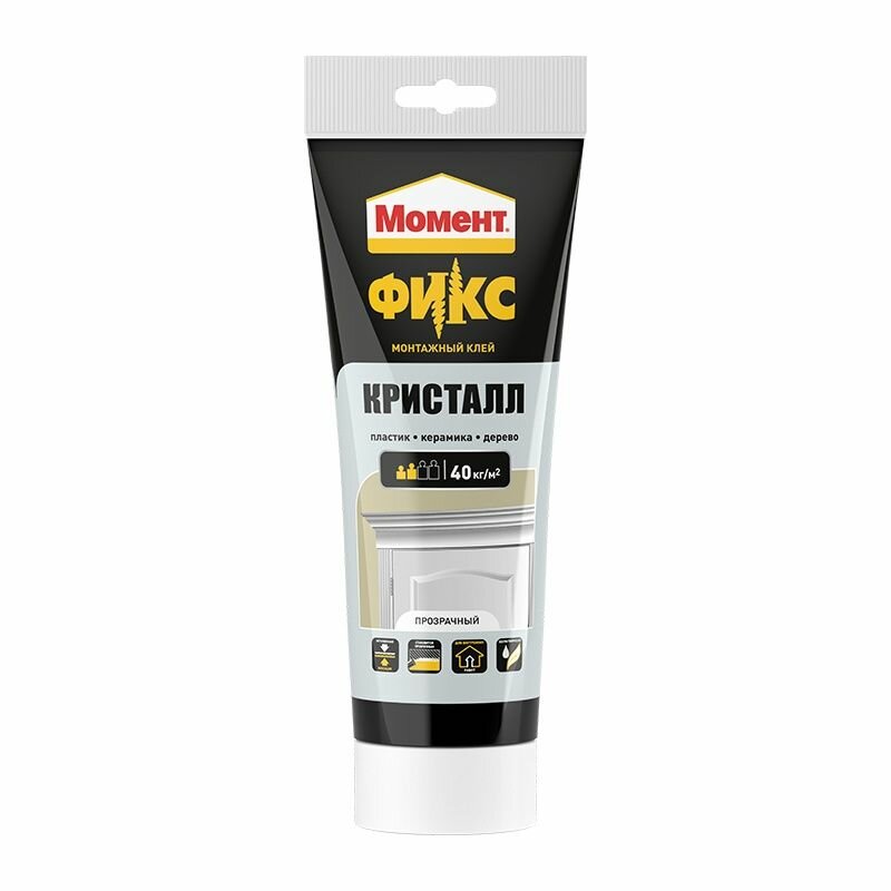 Монтажный клей Момент FIX Кристалл 185 г 2574393