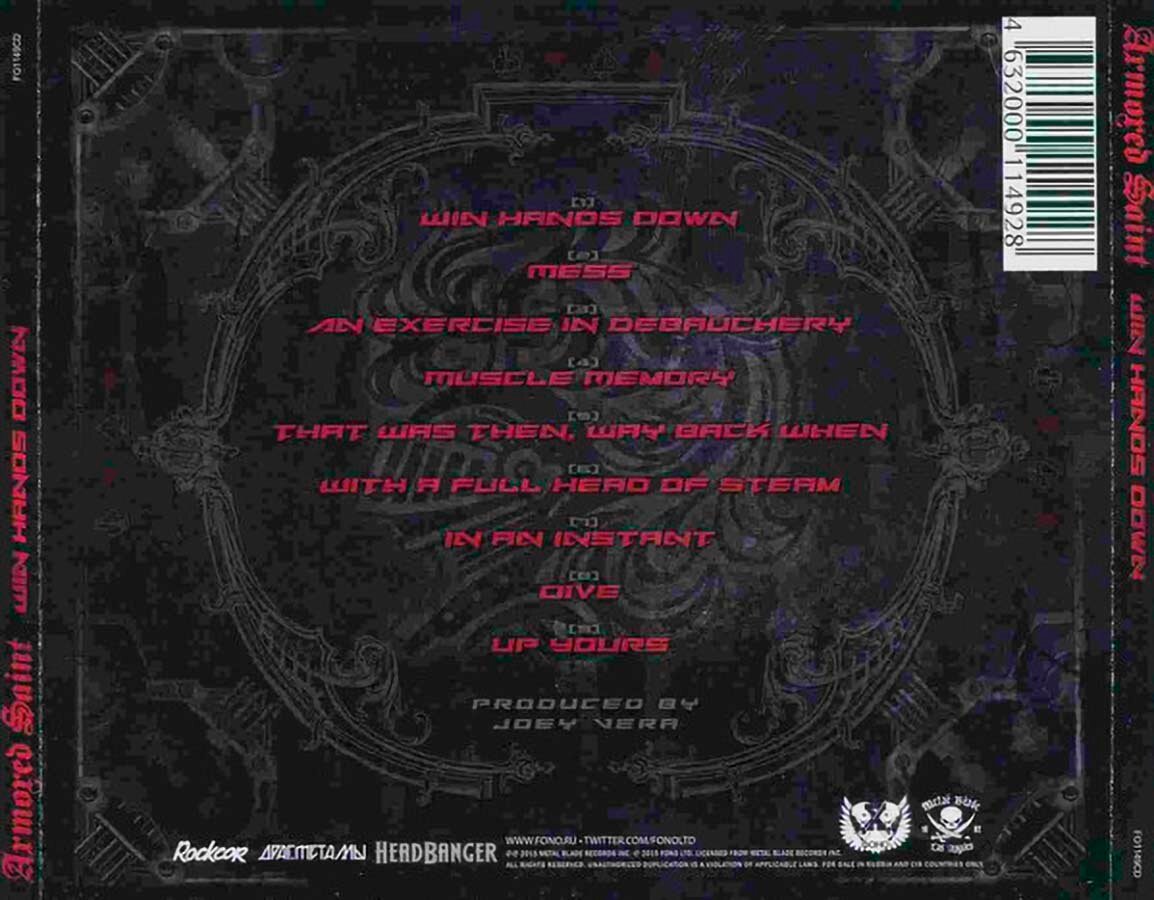 Компакт-диск Armored Saint — Win Hands Down (RU)(CD) — фото 1