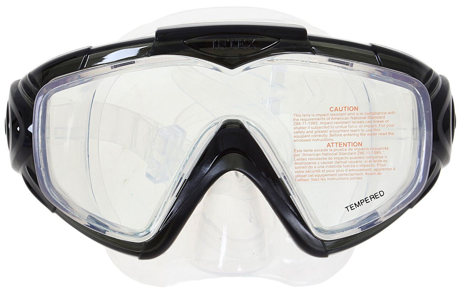 Маска для подводного плавания INTEX AQUA SPORT, взрослые плавательные очки для бассейна, снорклинга и ныряния под водой, панорамный вид, от 14 лет, цвета микс