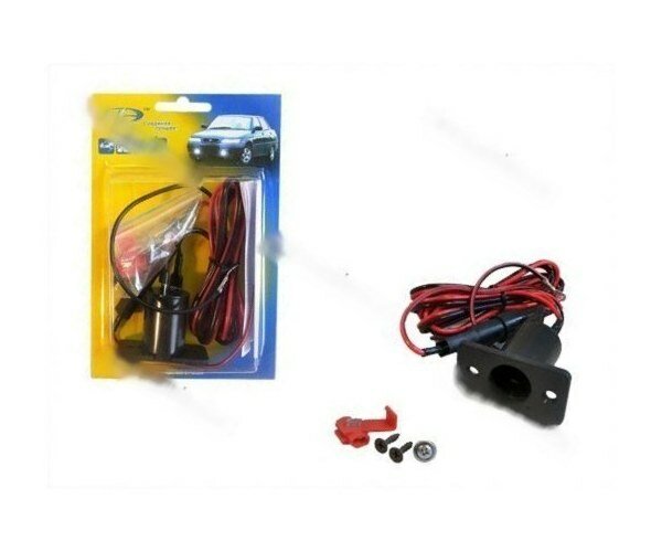 Прикуриватель гнездо дополнительное провод 1.5м блистер автоэлектроника