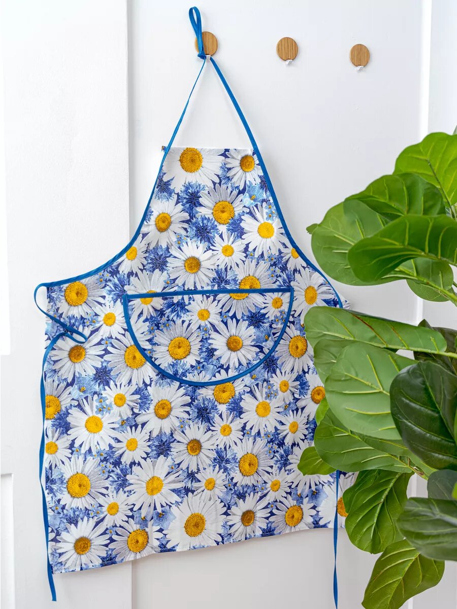 DOLLTALL / Фартук кухонный / Фартук с карманом / универсальный размер 42-54 / подарок для любимых женщин