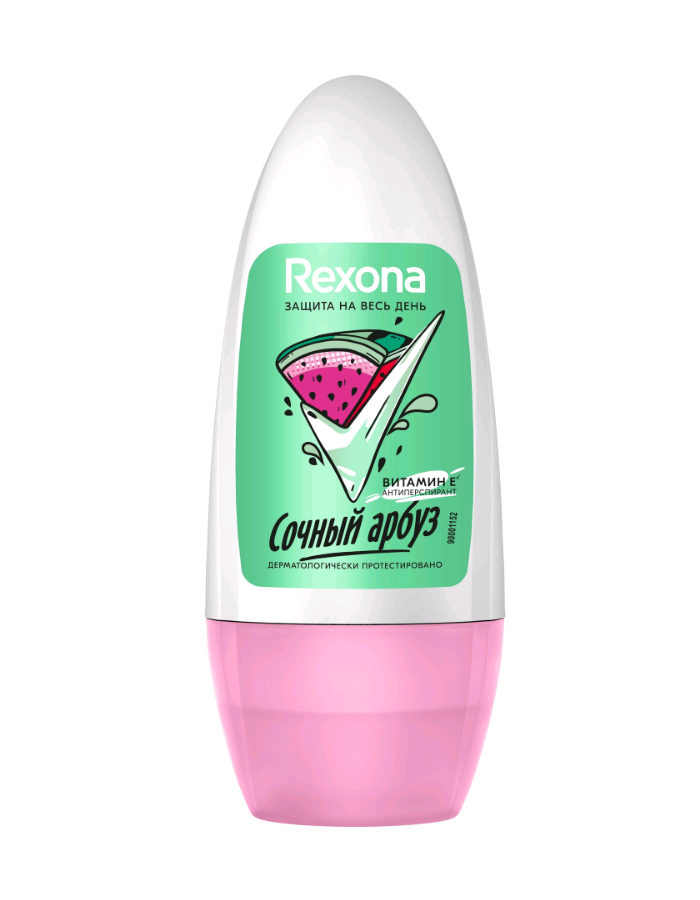 Rexona (50) Сочный Арбуз Дезодорант-антиперспирант роликовый "с витамином Е" 50 мл.