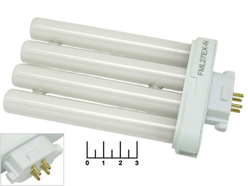 Лампа люминесцентная 27W GX10Q 5000K белый холодный 4 контакта YDW27-2H (FML27EX-N)