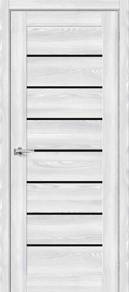 Межкомнатная Дверь с Экошпоном Bravo Браво-22 Riviera Ice / Black Star 600x2000мм (Полотно 1шт) / Браво.