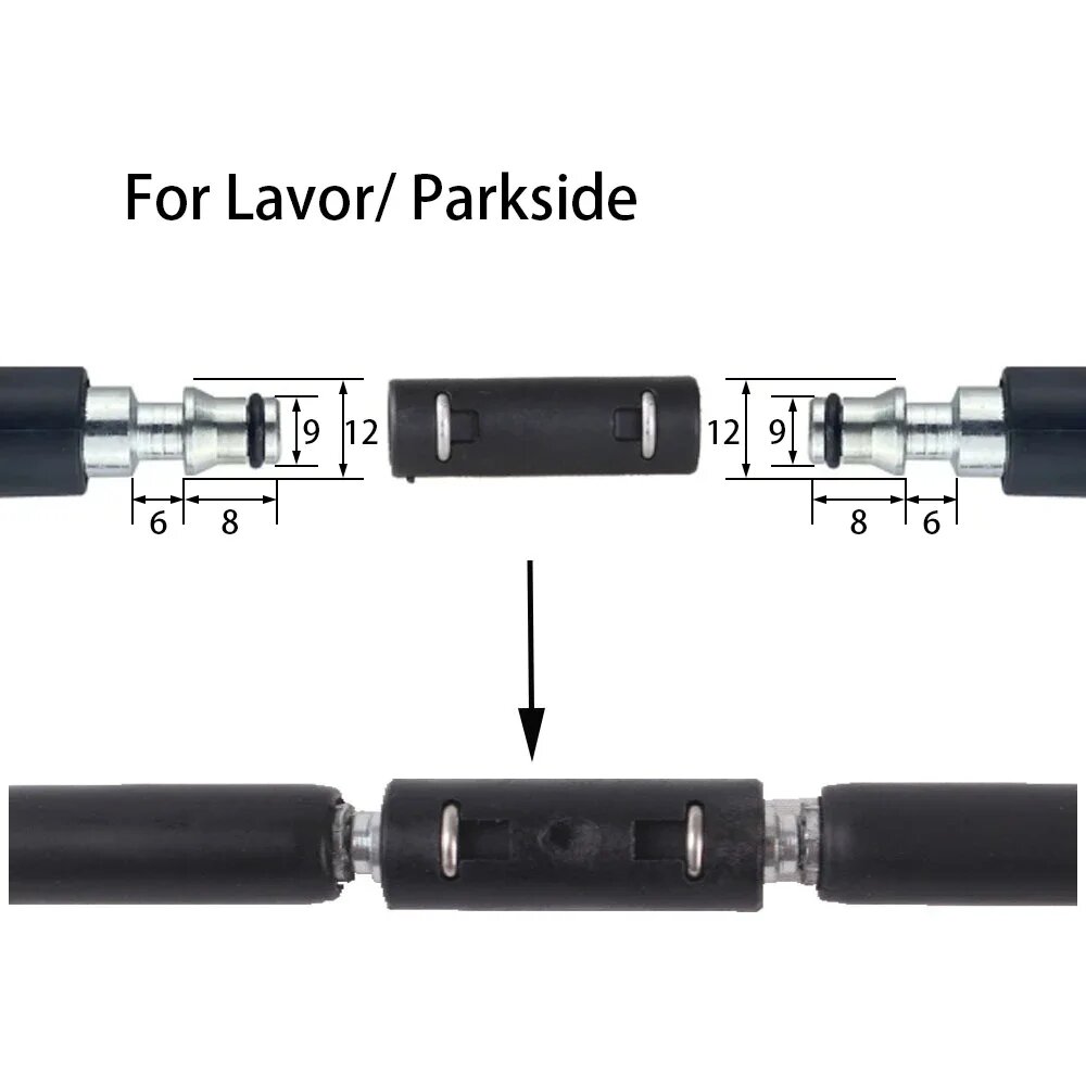 Удлинитель шланга высокого давления для Lavor/Parkside, Цвет: E