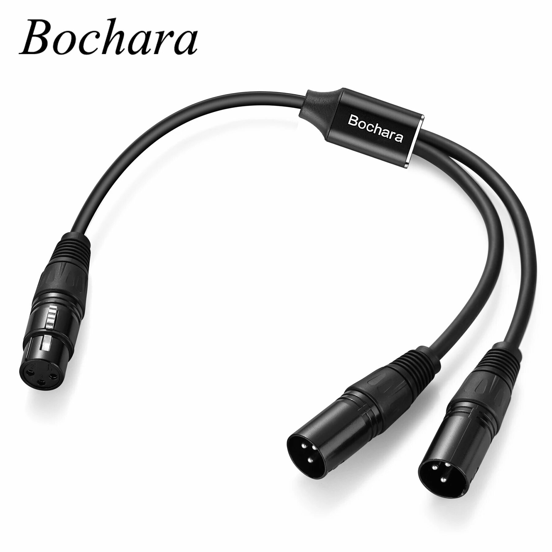 Bochara 3Pin XLR Female to Dual XLR Male Y Splitter Cable 50cm 1.5m 3m 1,5 м
