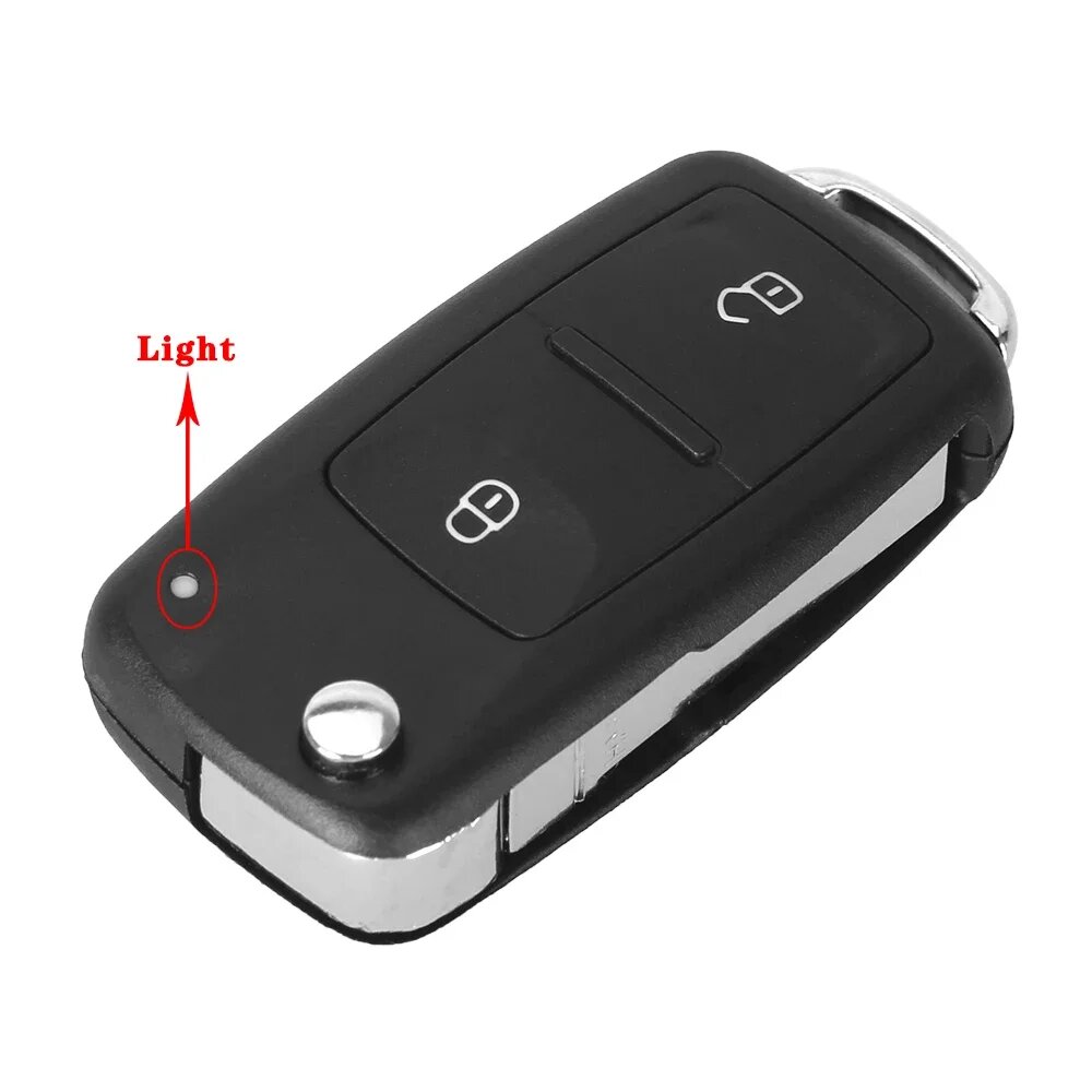 2-кнопочный Автомобильный ключ KEYYOU, переключаемый ключ, флип-ключ, корпус для VW Polo, Passat, B5, Tiguan, Golf, для VOLKSWAGEN MK4, Seat, Skoda 2 Buttons