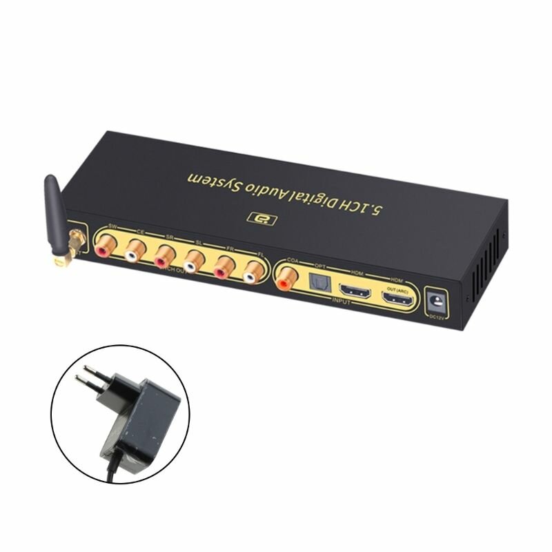 HD820 5.1CH Аудио конвертер декодер, совместимый с Bluetooth 5.0 Приемник DAC HDMI2.0 4K60Hz ARC- SPDIF коаксиальный DTSHD AC3-