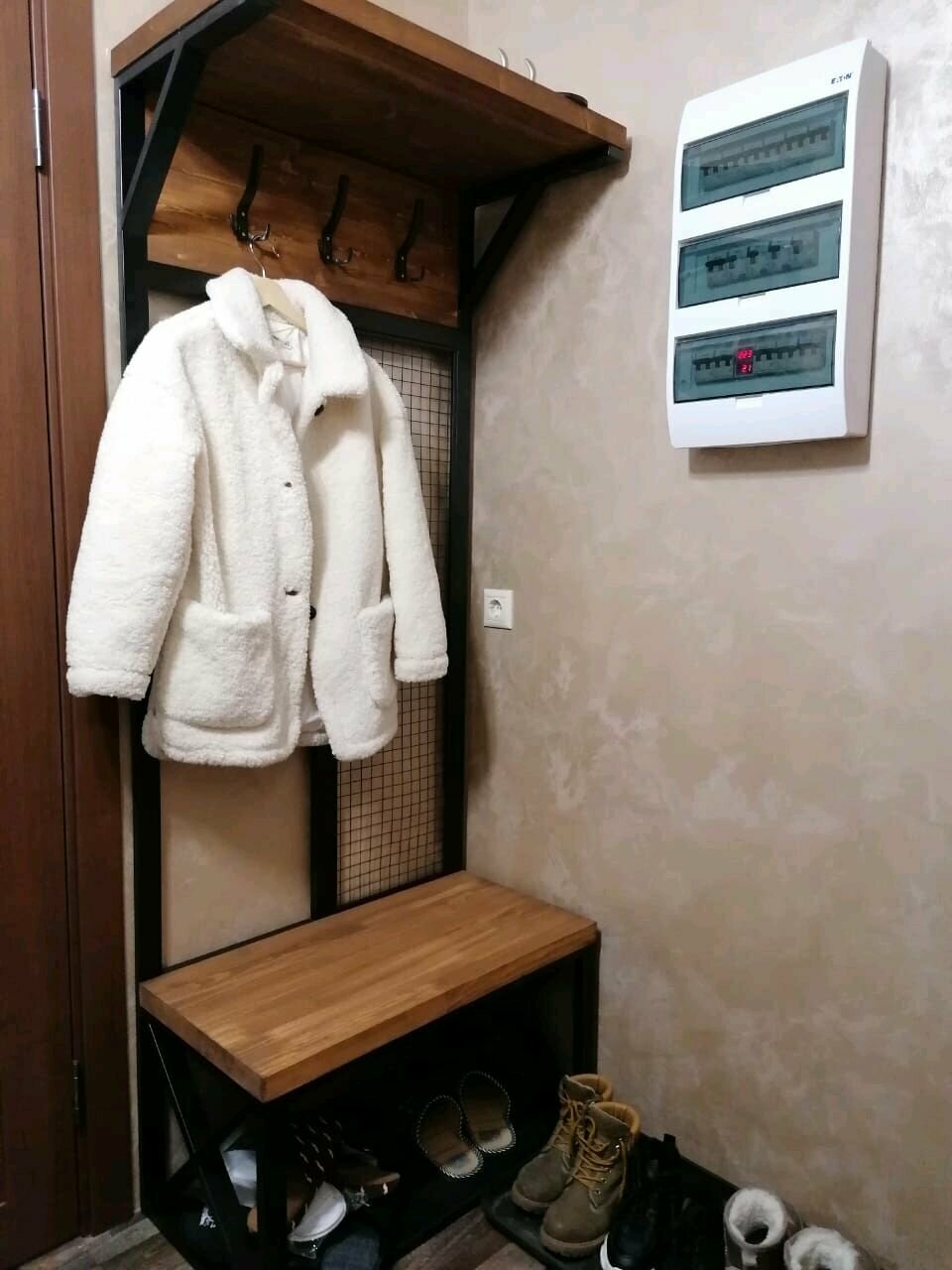Гардеробная "EasyLOFT" в стиле лофт, для дома и дачи, в прихожую, 90х40х200 см.