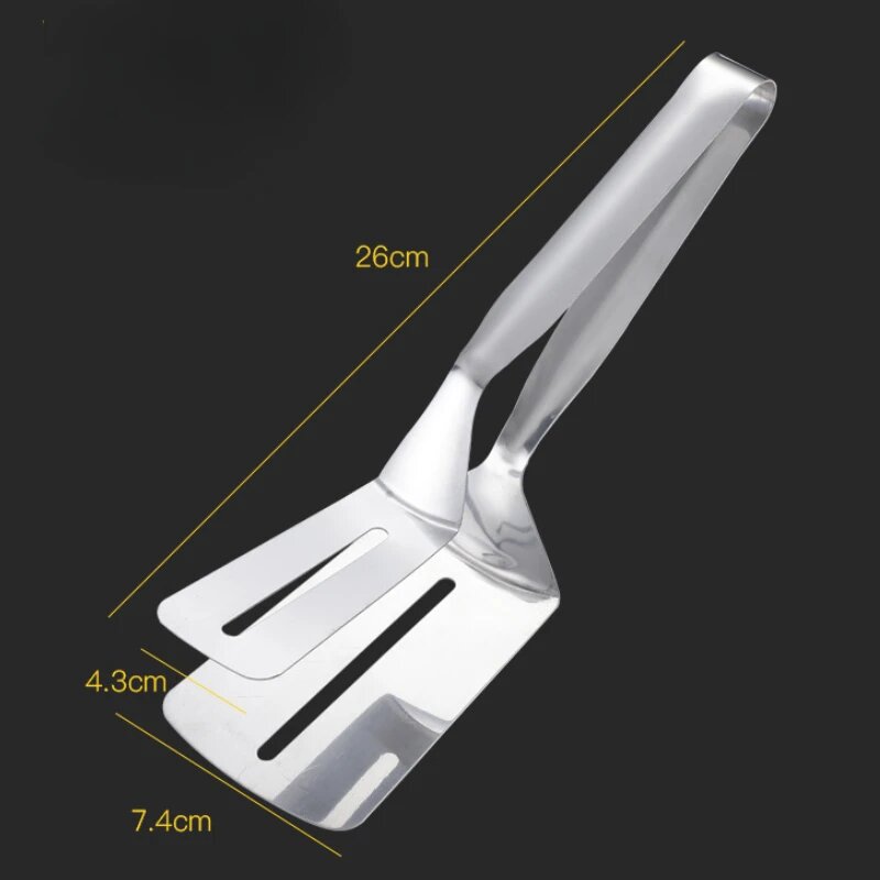 Щипцы кухонные MOONBIFFY из нержавеющей стали, 26см, Цвет: 6 mm