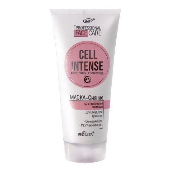 Маска-сияние для лица, шеи, декольте Белита Cell Intense со стволовыми клетками, 200 мл